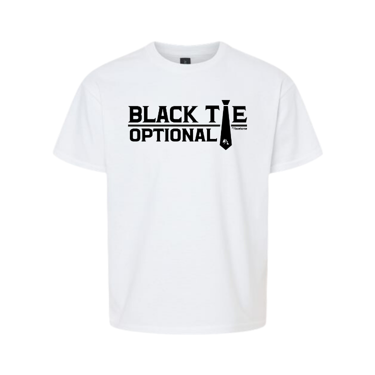 Black Tie Optional Kids SS T-Shirt – MyRacehorse Shop