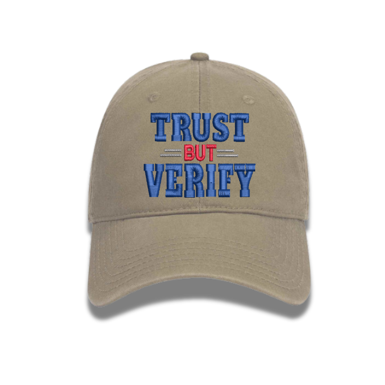 Trust but Verify Dad Hat – MyRacehorse Shop