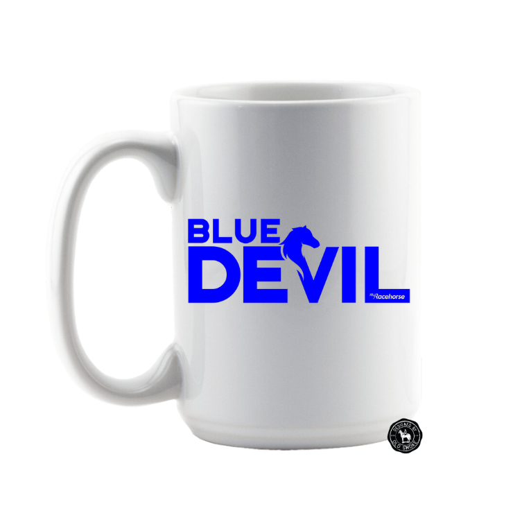 15 oz Blue Devil Coffee Cup – MyRacehorse Shop