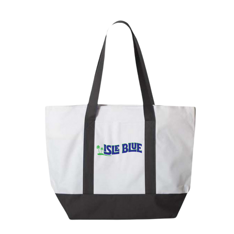 Isle Blue Embroidered Tote Bag – MyRacehorse Shop