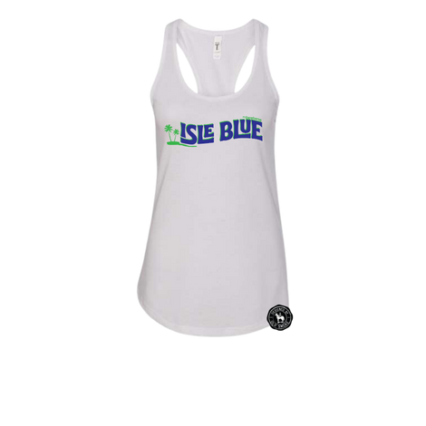 Isle Blue Women's Racer Back Tank – MyRacehorse Shop