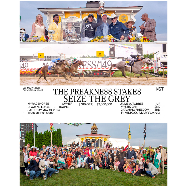 Customizable Seize the Grey Winners Circle Photo- Owner Group ...
