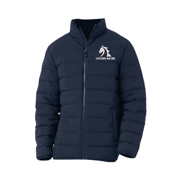 Men's Custom Embroidered Down Jacket – MyRacehorse Shop