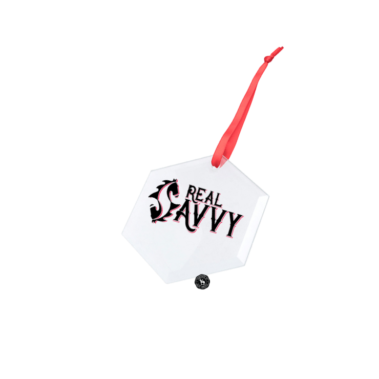 Real Savvy Hexagon Glass Ornament – MyRacehorse Shop