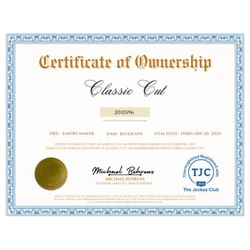 Owner Certificates and Photos – Page 2 – MyRacehorse Shop