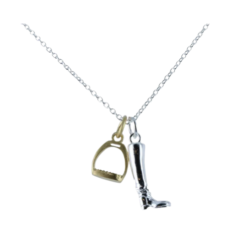 Boot and Golden Stirrup Necklace – MyRacehorse Shop